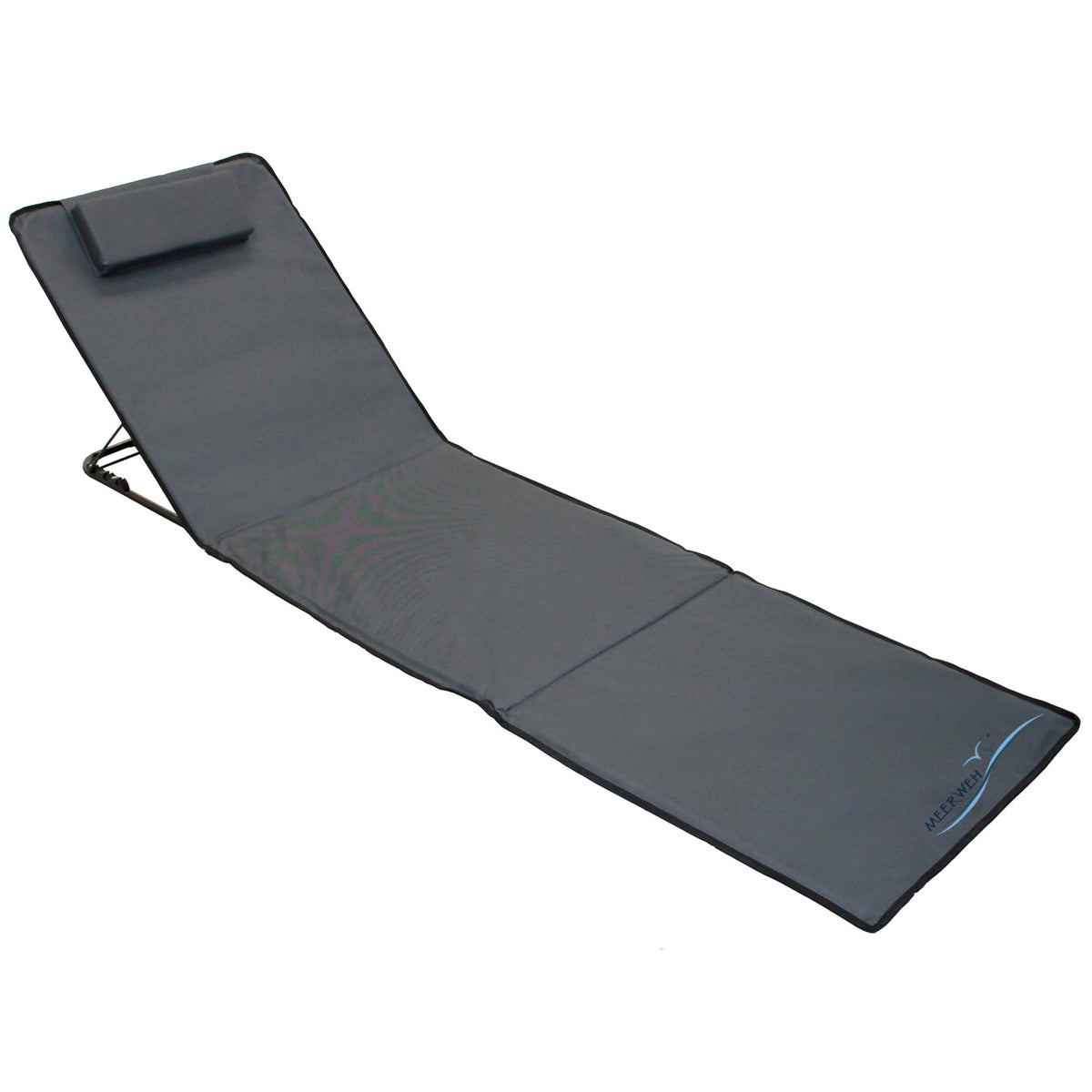 Strandmatte XXL, gepolstert, 200 x 60 cm, mit Rückenlehne, faltbar, an ...